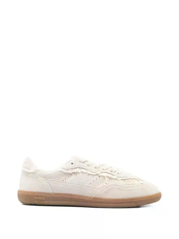 ALOHAS Tb.490 Lace-trim Perforated Sneakers - Neutrals