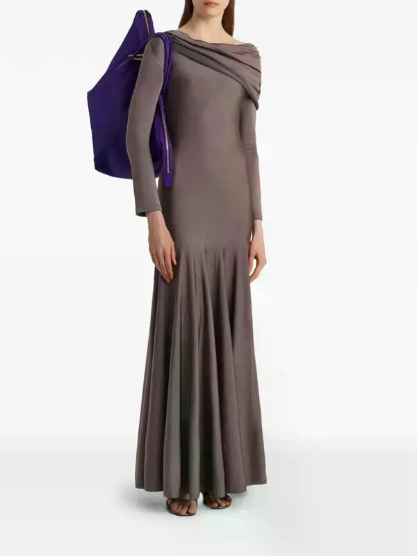 Khaite Genesis Dress In Titanium - Grey