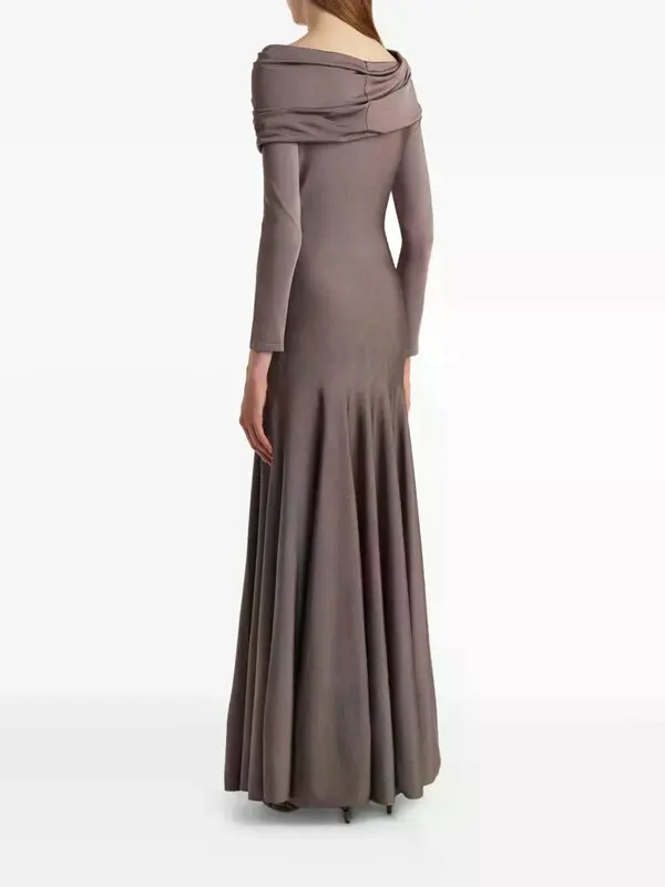 Khaite Genesis Dress In Titanium - Grey
