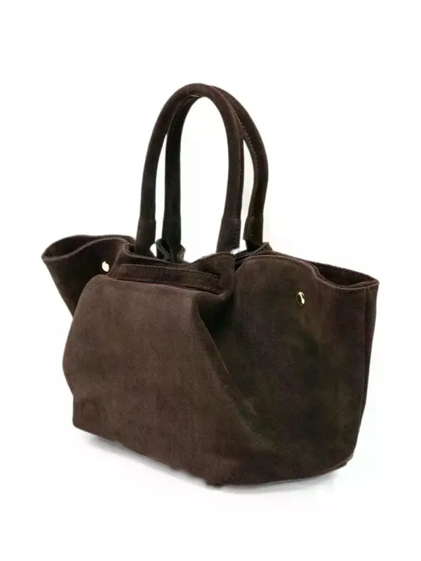 ADRIANNA FERETTI Suede Logo-patch Tote Bag
