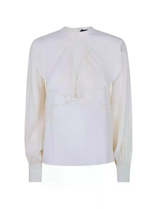 TWINSET Ruffled Long-sleeve Blouse - Neutrals
