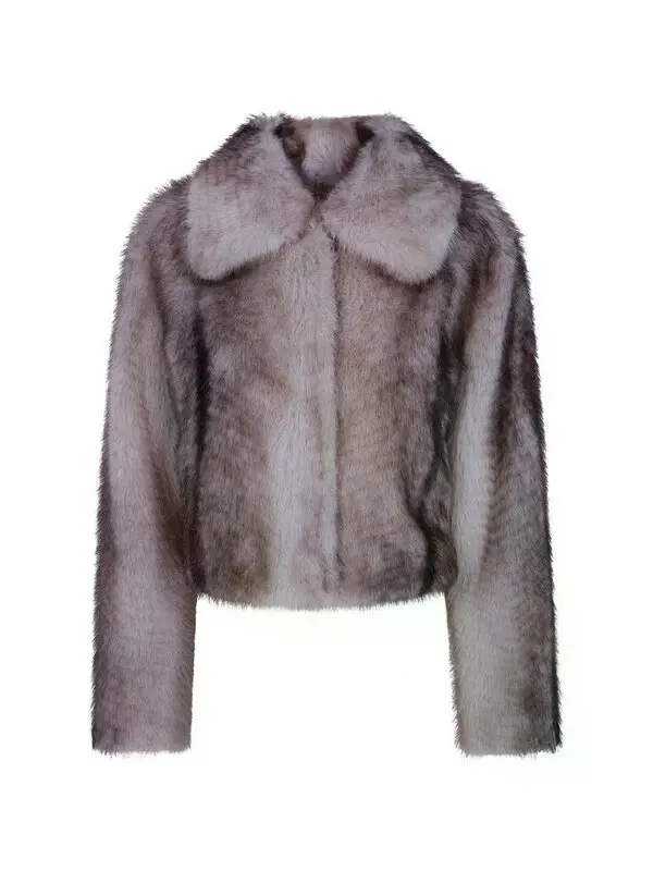 TWINSET Faux-fur Animal Shade Coat - Brown