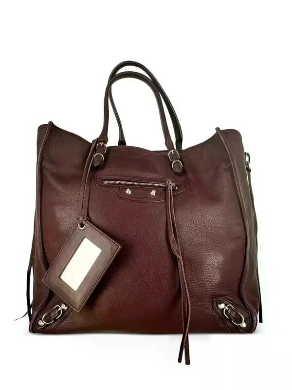 Balenciaga 2010s Papier A4 Zip-around Tote Bag