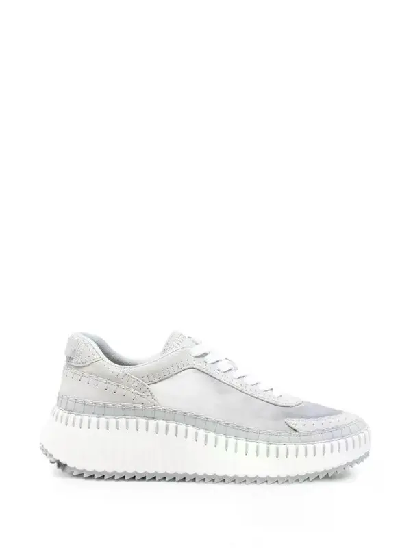 Chloé Nama Lace-up Fastening Sneakers - Grey