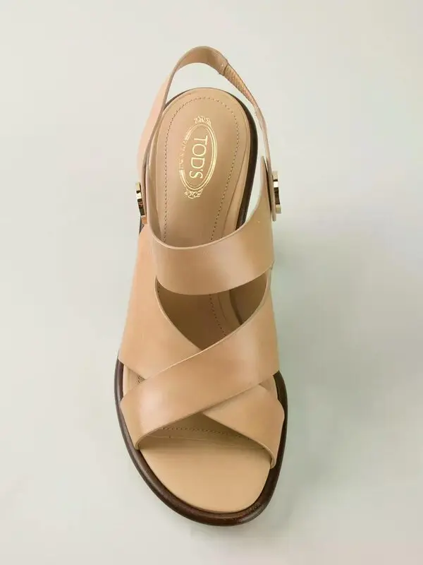 TOD'S Crisscross Strap Sandals