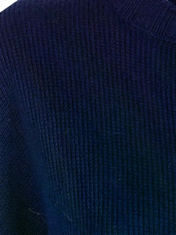 TWINSET Ribbed-knit Curved-hem Sweater