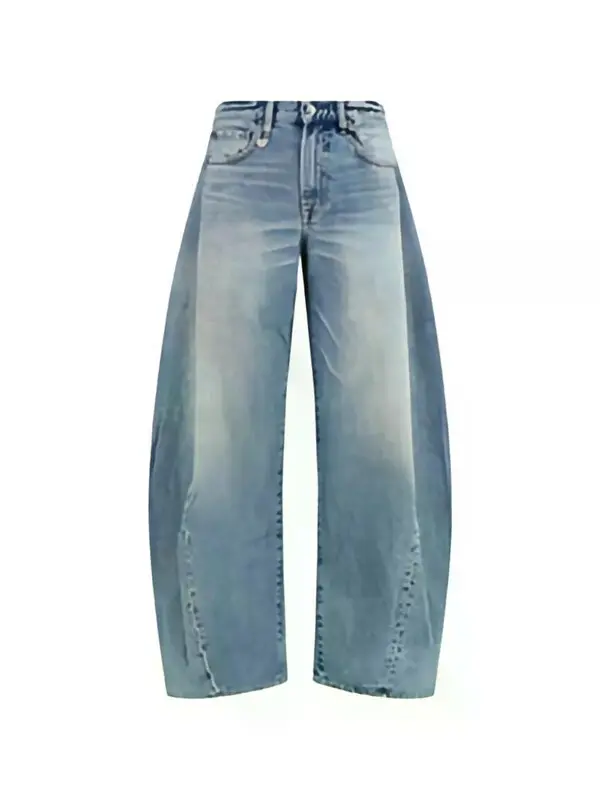 R13 Janine Barrel-leg Jeans - Blue