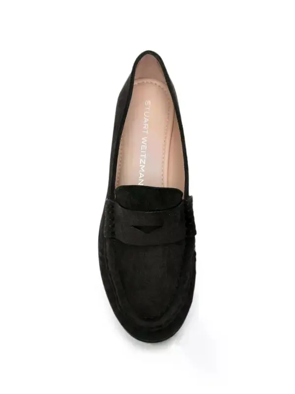 STUART WEITZMAN Suede Slip-on Loafers