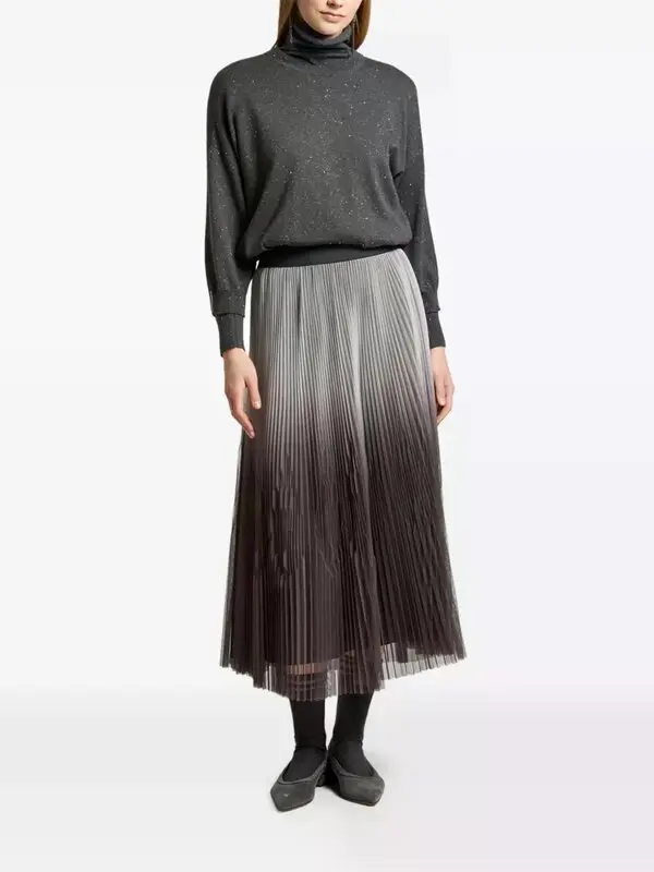 Peserico Pleated Midi Skirt
