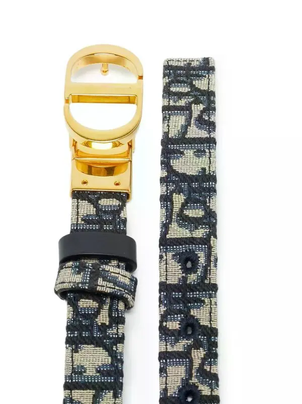 Dior 30 Montaigne Reversible Belt - Black