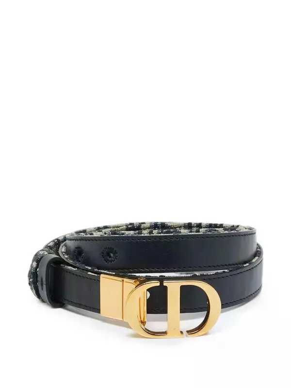 Dior 30 Montaigne Reversible Belt - Black