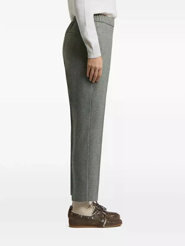 Peserico Elasticated-waist Pressed-crease Trousers