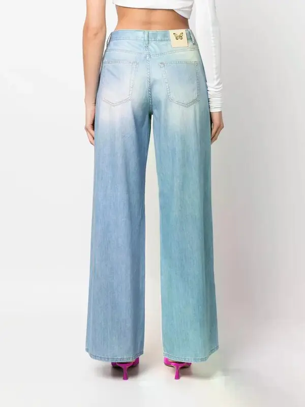 BLUGIRL Denim Wide-leg Trousers