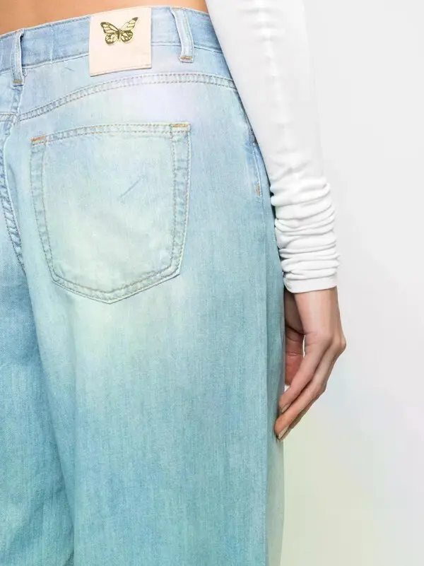 BLUGIRL Denim Wide-leg Trousers