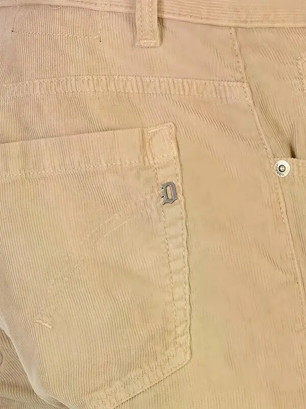 DONDUP Corduroy Logo-plaque Trousers