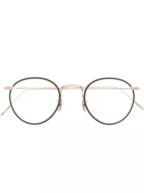 EYEVAN7285 717 Round-frame Glasses - Gold