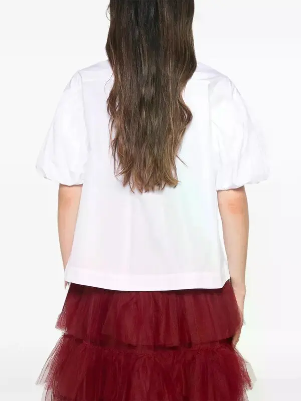 Simone Rocha Rosette-embellishment Puff-sleeve Shirt