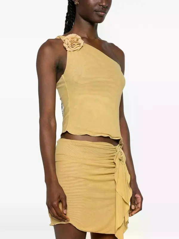 Posse Cynthia Flower-appliqué Top