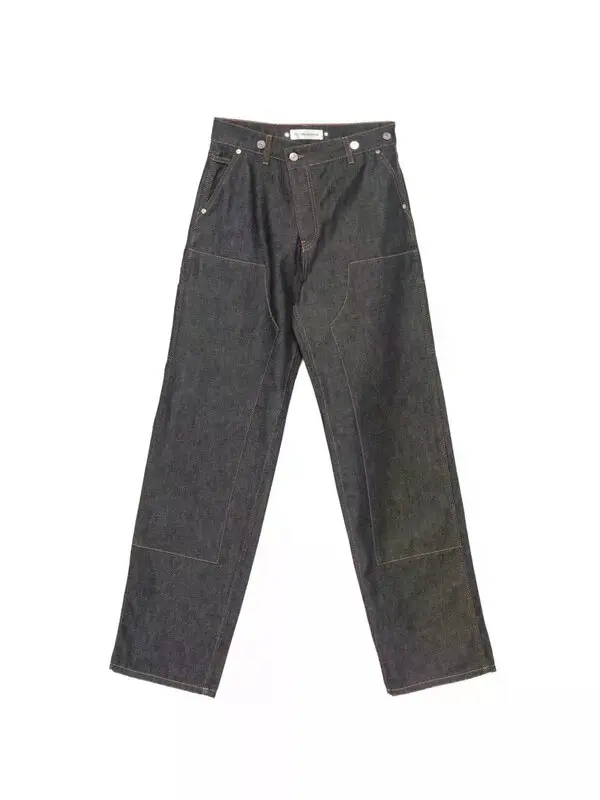 Victoria Beckham Logo-patch Jeans - Blue