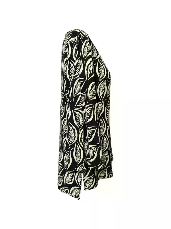 Etro Leaf-print Silk Dress