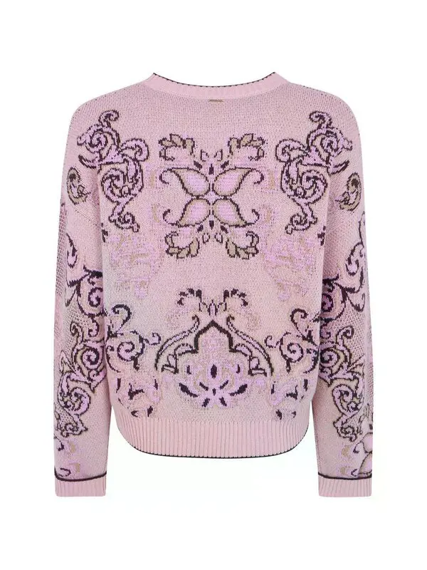 TWINSET Jacquard-knit Wool Sweater