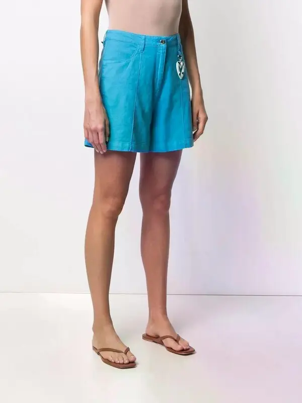 Moschino Logo Charm Wide-leg Shorts