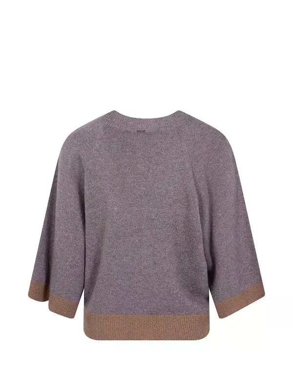 TWINSET Metallic Raglan-sleeve Sweater
