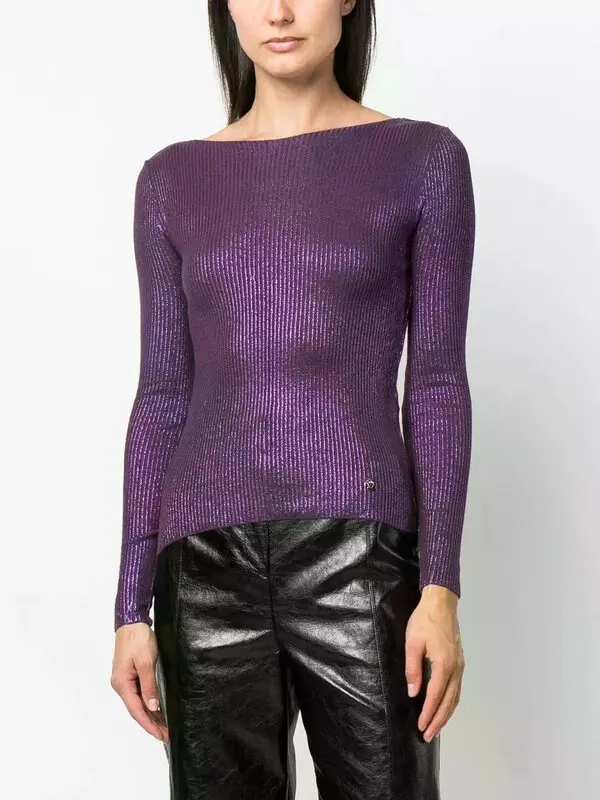 BLUGIRL Logo-plaque Ribbed Jumper