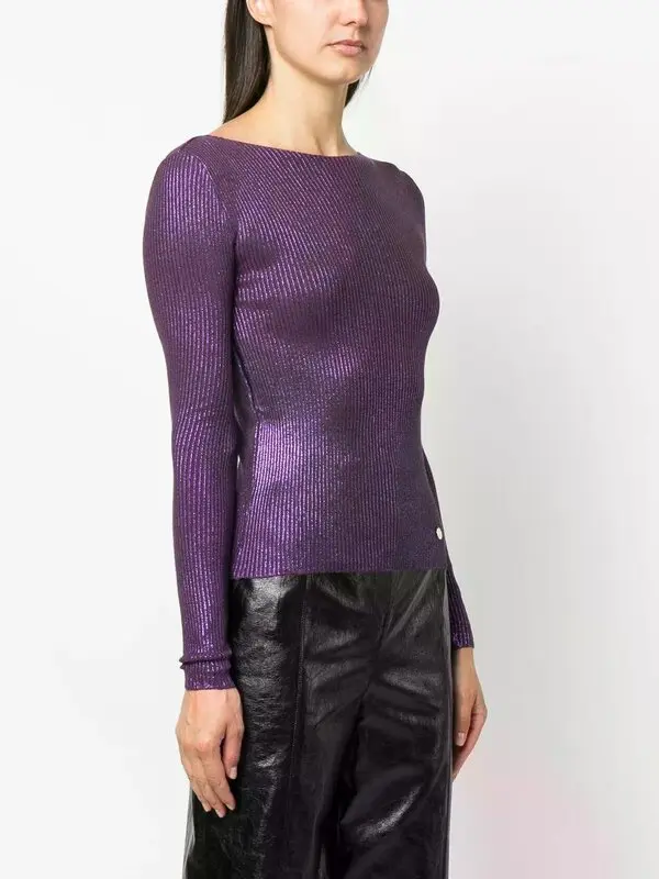 BLUGIRL Logo-plaque Ribbed Jumper