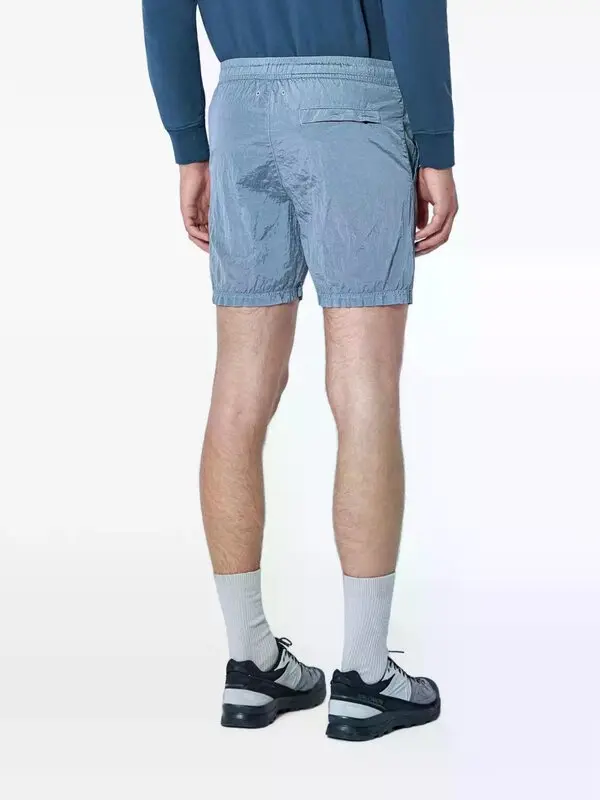 Stone Island Logo-patch Elasticated-waistband Shorts