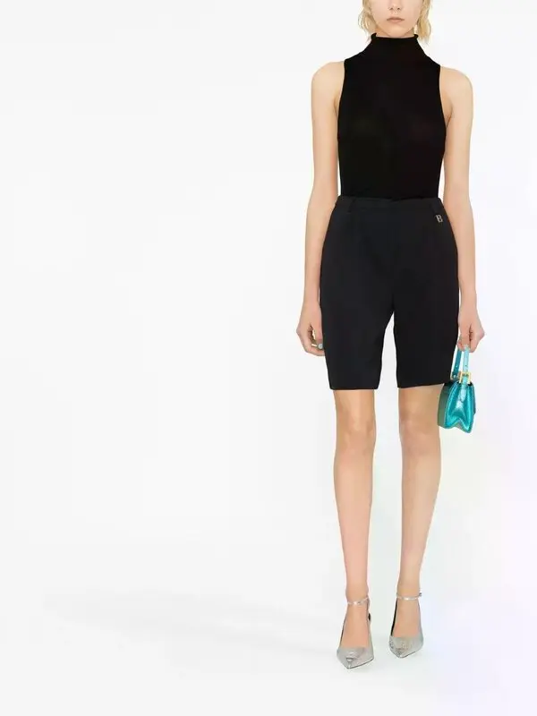 BLUGIRL Logo-charm Tailored Shorts