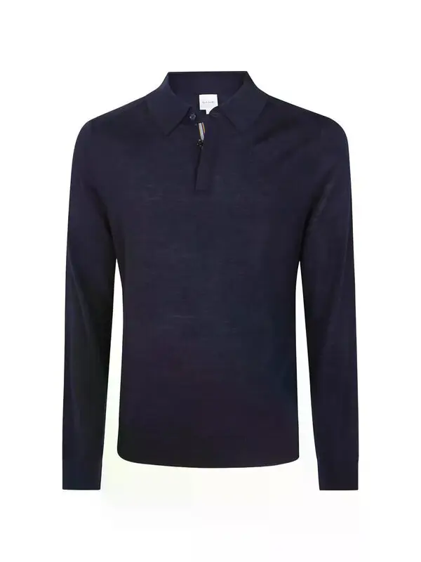 Paul Smith Merino-wool Polo Shirt - Blue