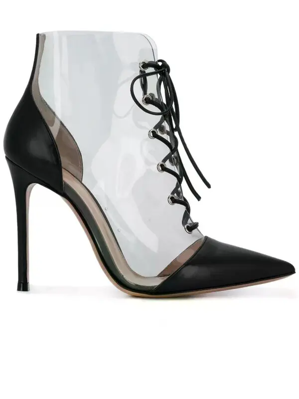 GIANVITO ROSSI Plastic Embellished Boots - Black