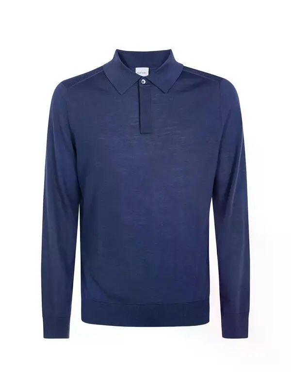 Paul Smith Merino Wool Polo-shirt - Blue