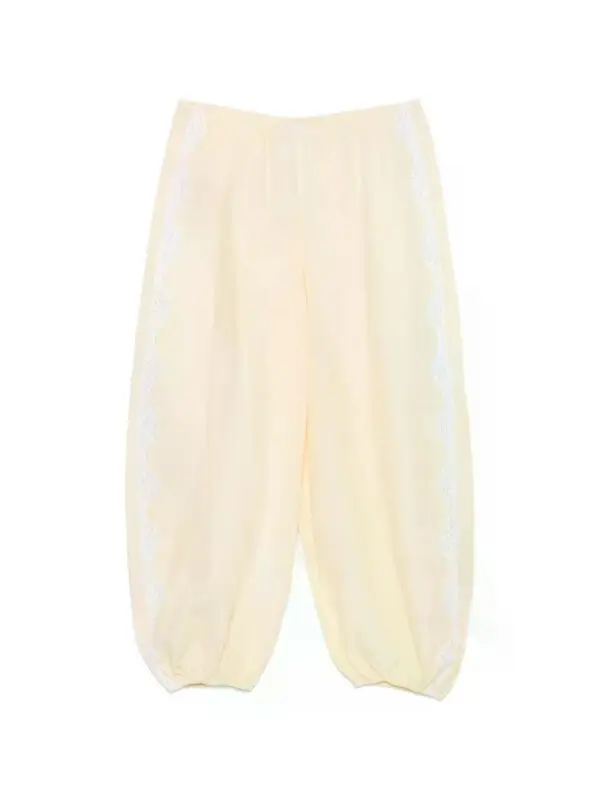 Posse Tabitha Lace-trim Pants - Neutrals