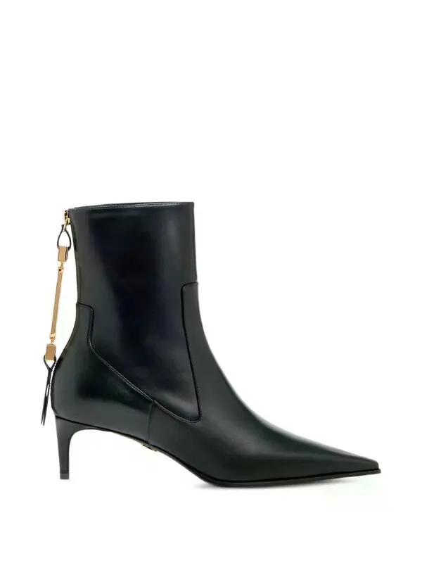 Dsquared2 Metal-bar Heeled Ankle Boots - Black