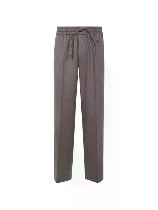 Drole De Monsieur Wide-leg Drawstring Trousers - Brown