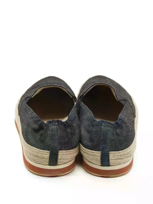 Prada Denim Slip-on Loafers