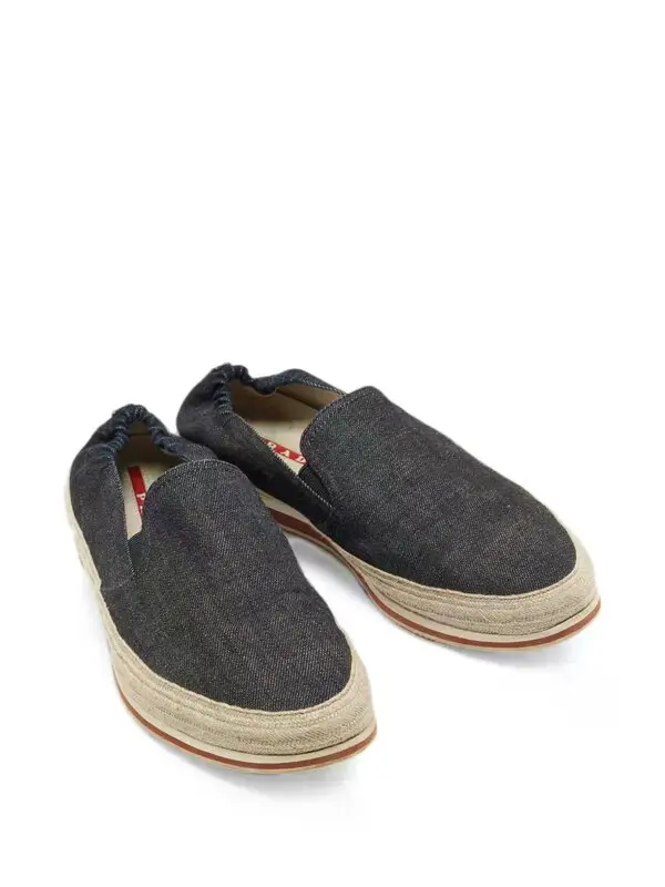 Prada Denim Slip-on Loafers