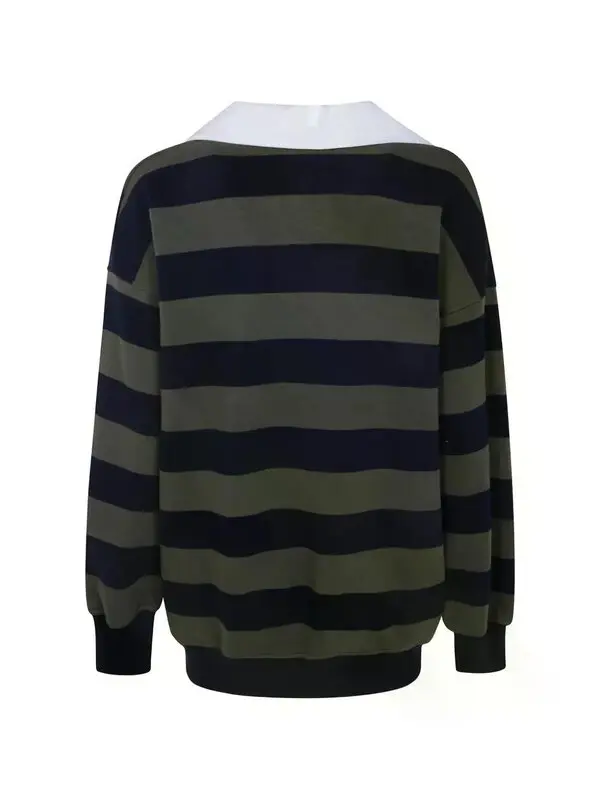 N°21 Striped Cotton Hoodie - Green