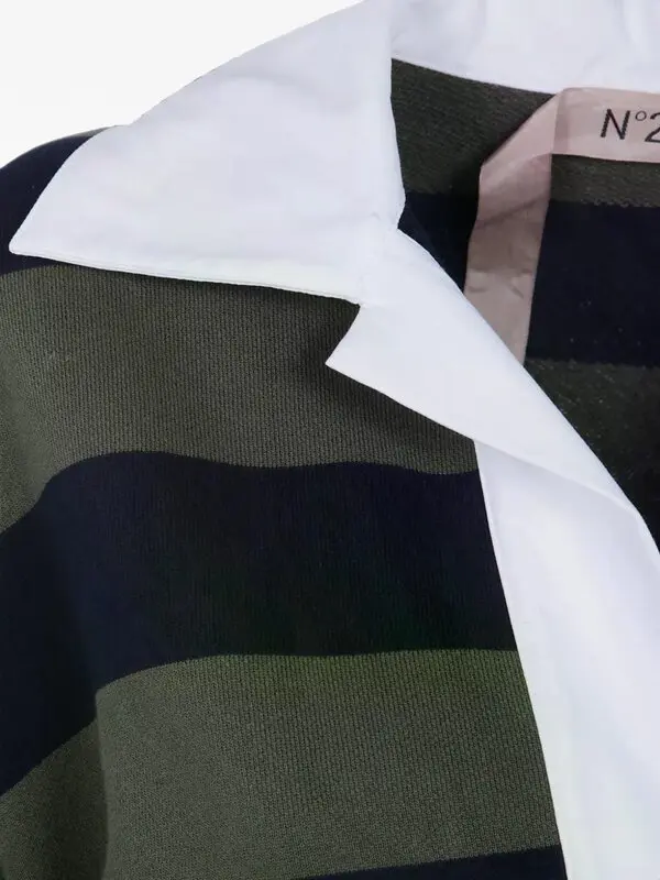 N°21 Striped Cotton Hoodie