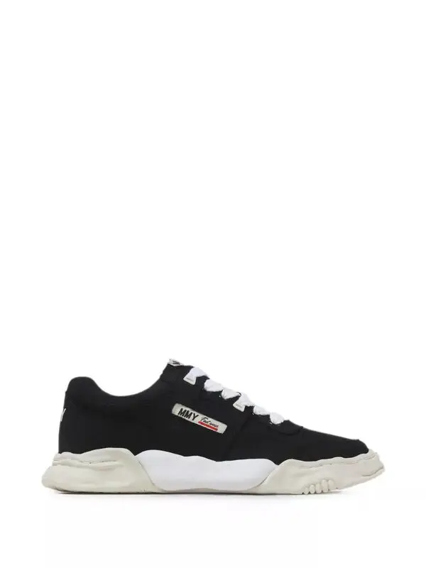Mihara Yasuhiro Parker Canvas Logo-embroidered Sneakers - Black