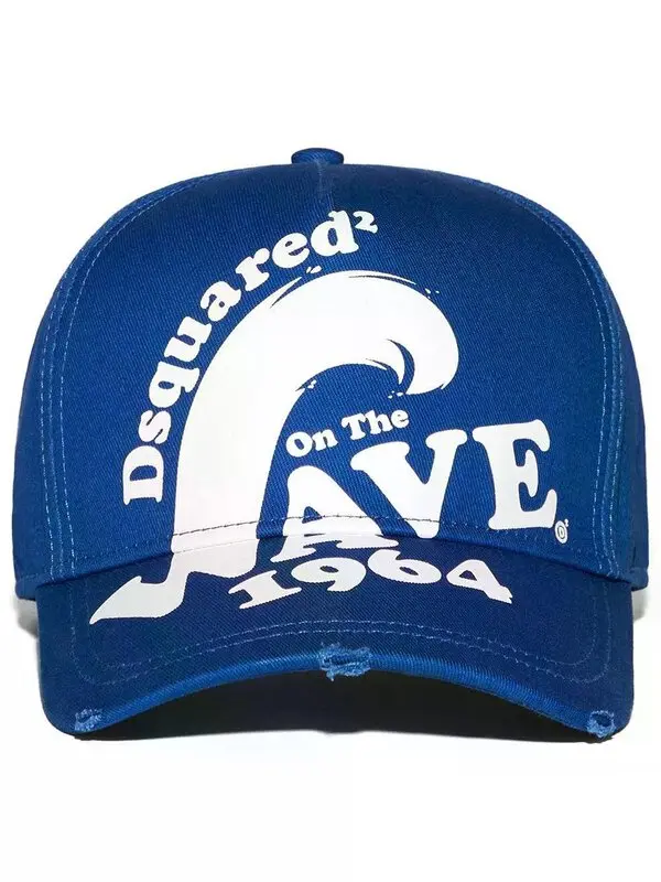 Dsquared2 Logo-print Cotton Baseball Cap - Blue