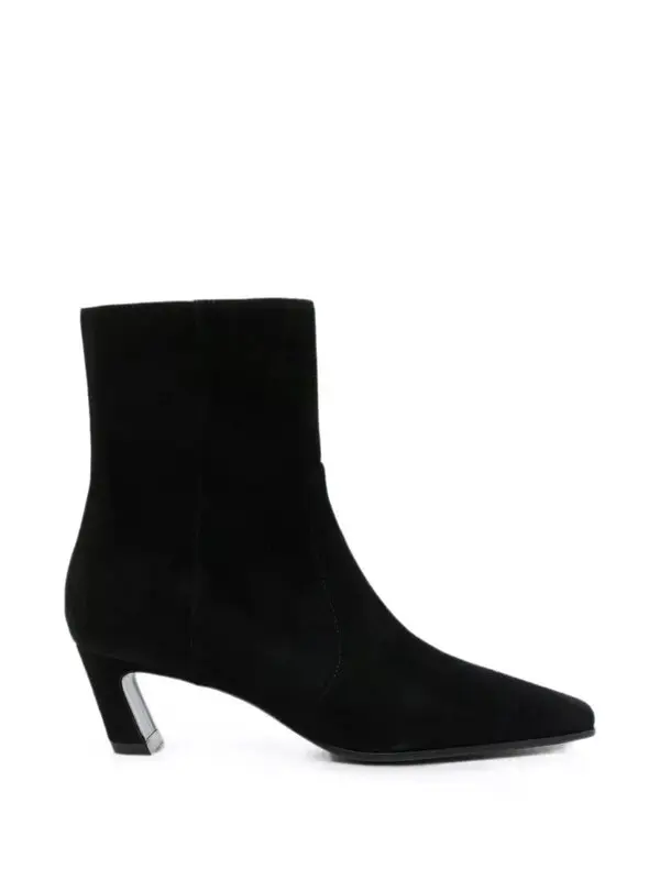 STUART WEITZMAN Suede Ankle Boots - Black