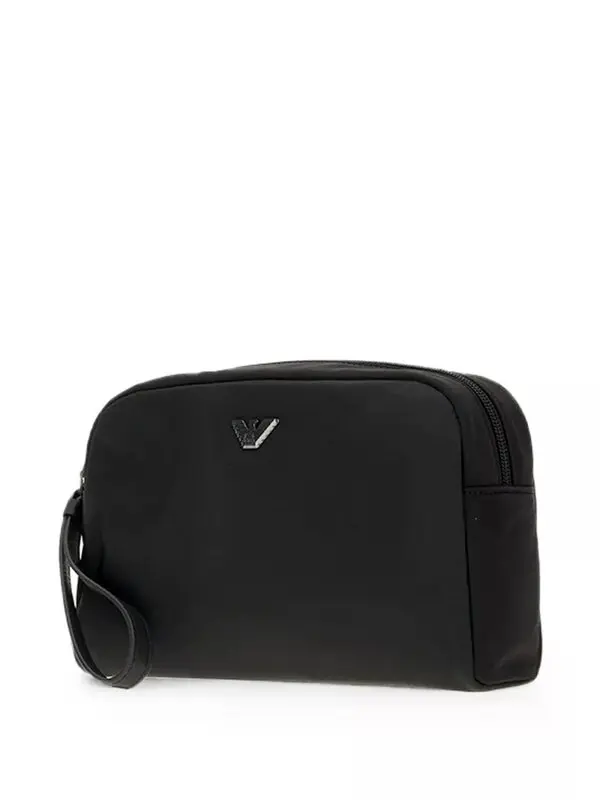 Emporio Armani Logo-plaque Wristlet Clutch Bag