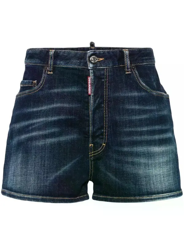 Dsquared2 Baggy Superstar Denim Shorts - Blue