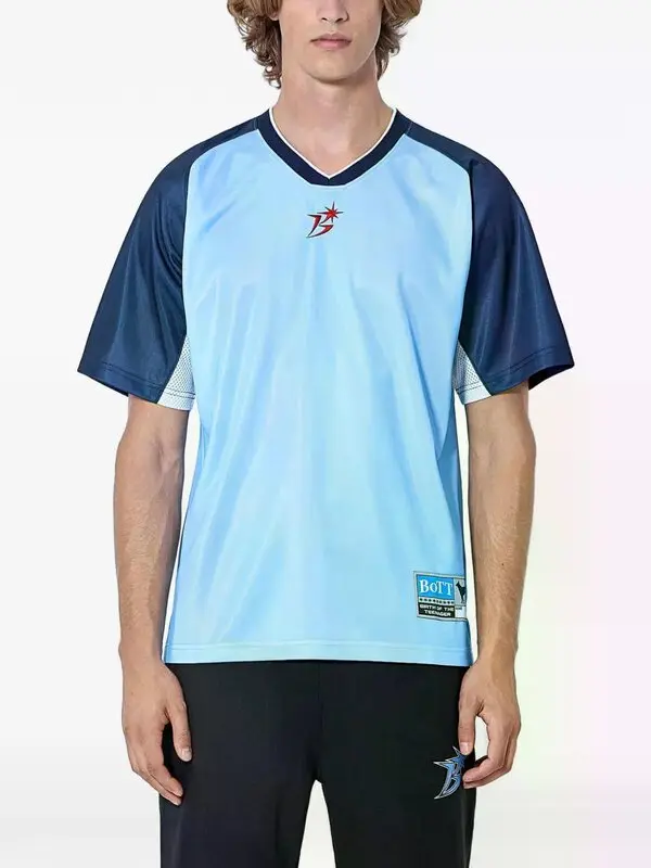 BOTT Contrast-panel T-shirt - Blue