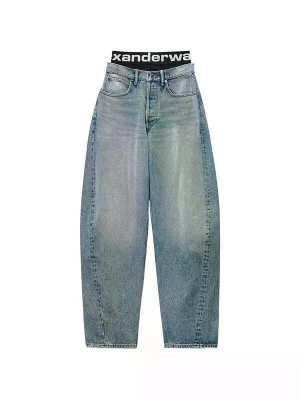 Alexander Wang Logo Waistband Jeans