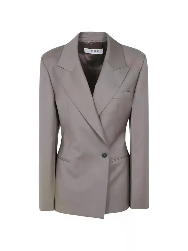 RÓHE Peak-lapels Single-breasted Blazer - Grey