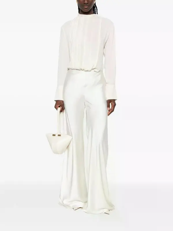 Victoria Beckham Gerogette Draped-collar Blouse